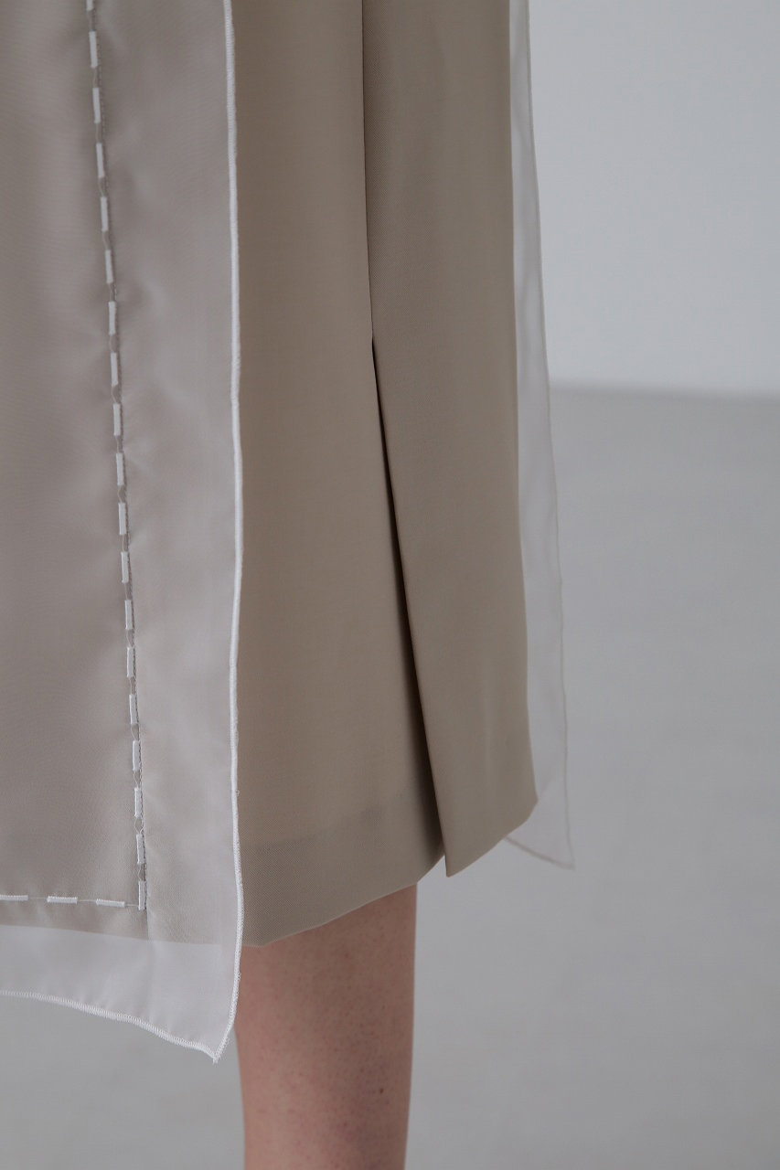 ADORE(アドーア)｜【予約販売】レイヤードエンブロイダリースカート/ベージュ の通販｜ELLESHOP・(エル・ショップ)