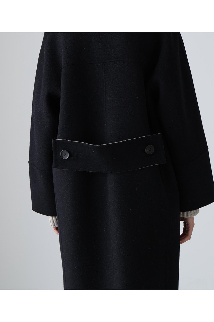 ADORE(アドーア)｜◇Ca混2TONEリバーコクーンコート/ブラック