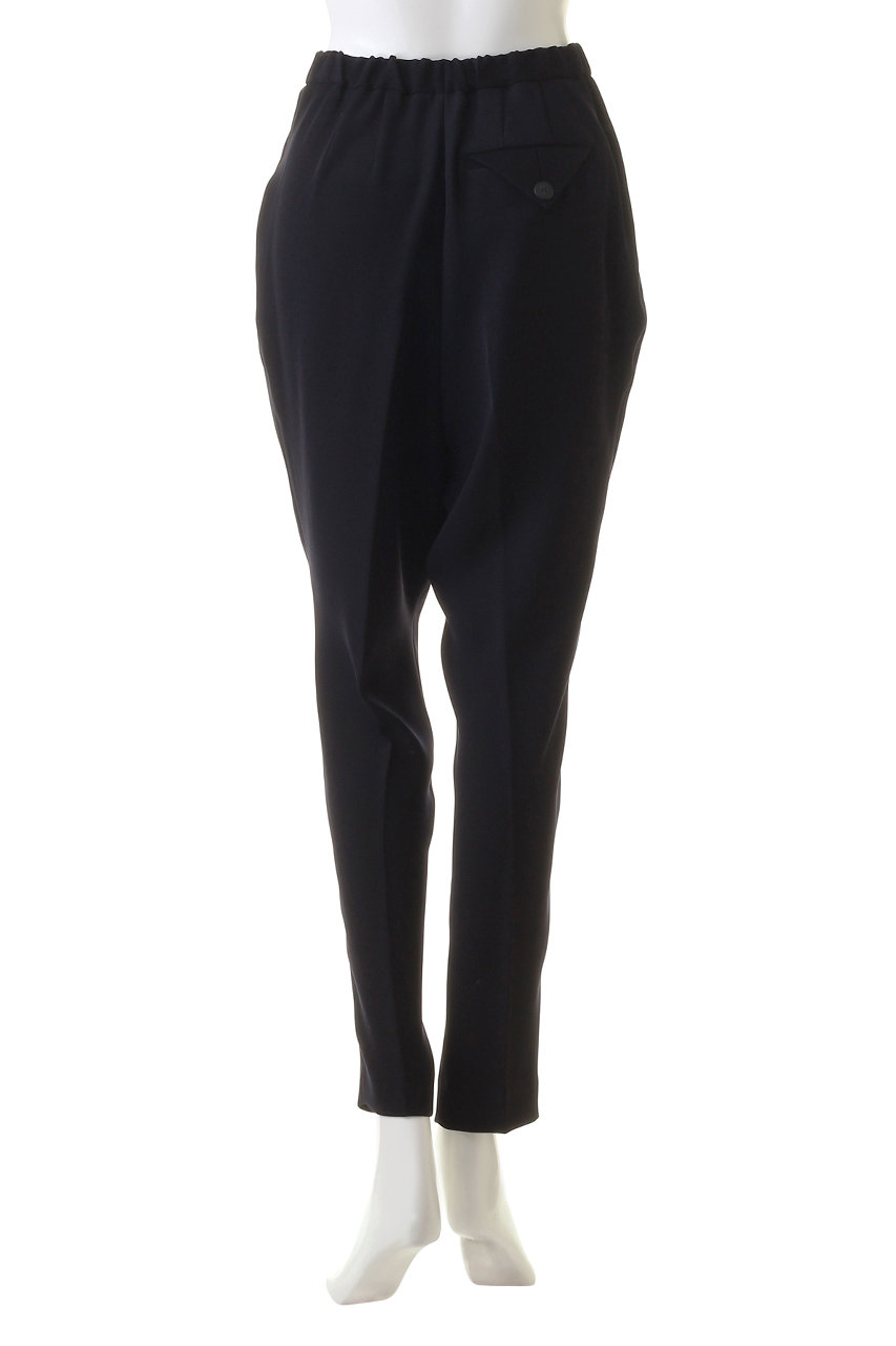 ENFOLD(エンフォルド)｜PEツイル ゴムタック TR/トラウザー・パンツ/ダークネイビー の通販｜ELLESHOP・(エル・ショップ)