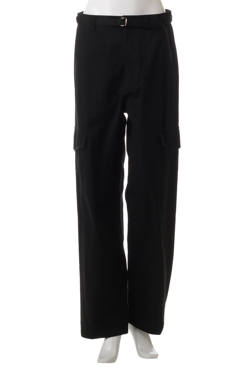 PLAIN PEOPLE(プレインピープル)｜テープベルト付きパンツ/ベージュ の