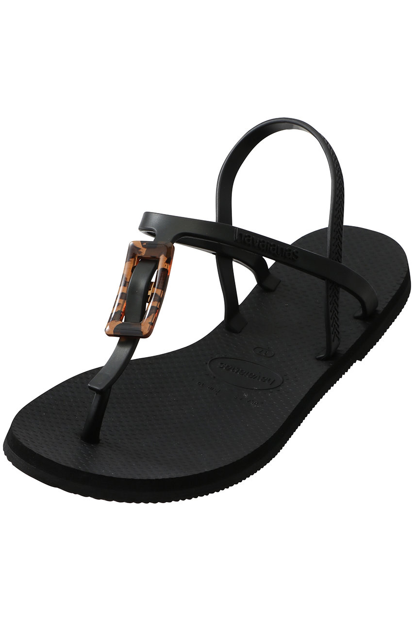 havaianas(ハワイアナス)｜【ELLE SHOP限定】You Paraty Buckle Turtle ビーチサンダル/ブラック の ...
