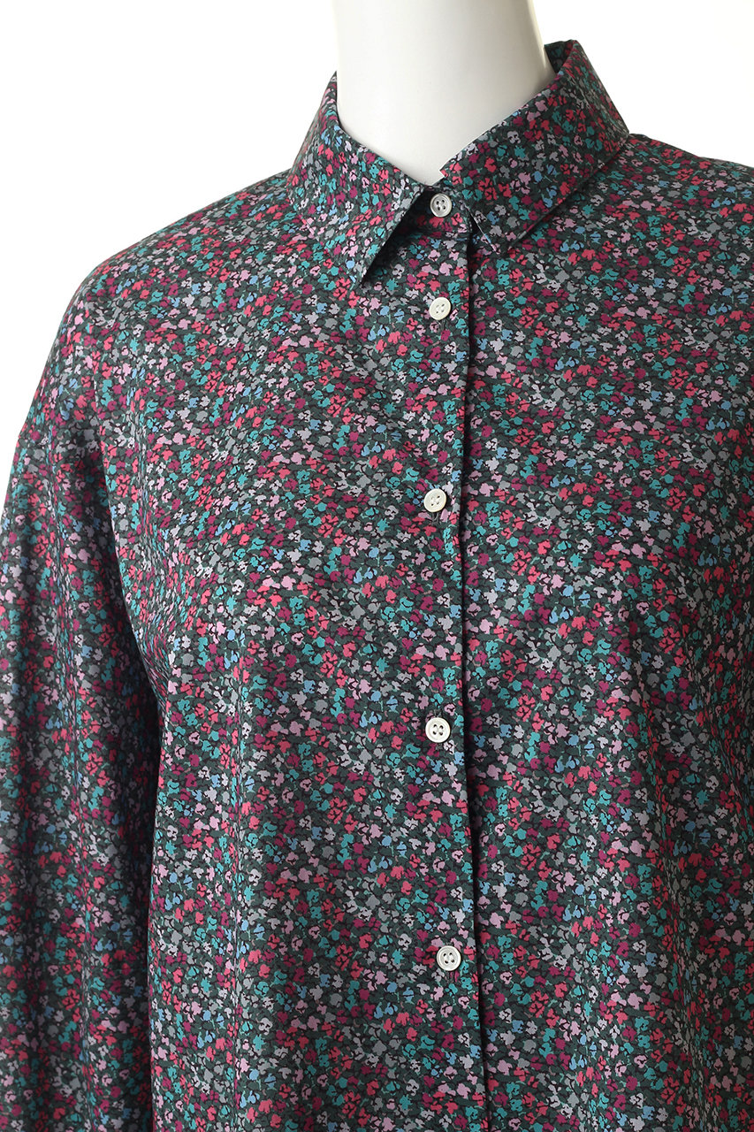 HELIOPOLE(エリオポール)｜【LIBERTY】Emery&Gizmo切替袖シャツ/グリーンベース の通販｜ELLESHOP・(エル・ショップ)