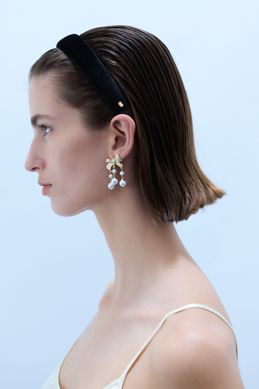 IRIS 47(イリスフォーセブン)｜bow pearl ピアス/ゴールド の通販｜ELLESHOP・(エル・ショップ)