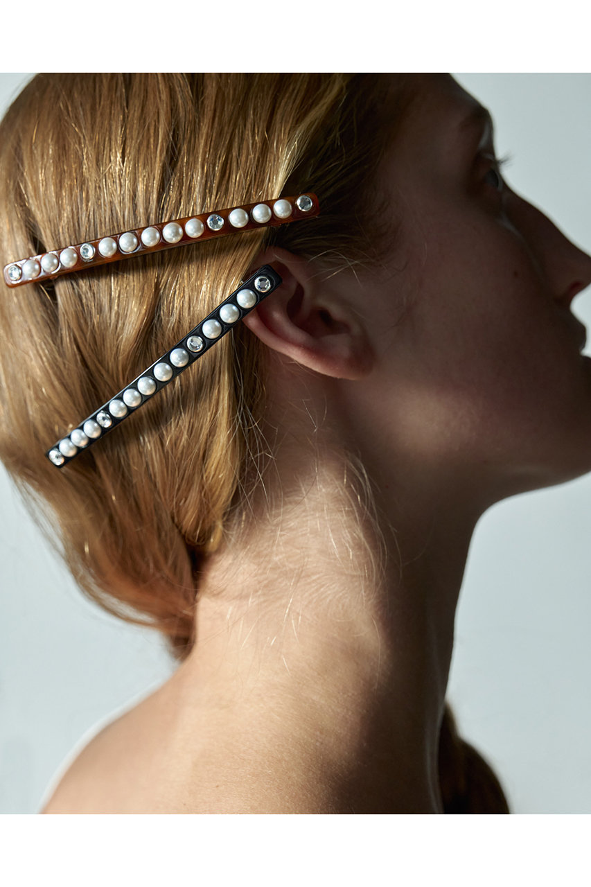 IRIS 47(イリスフォーセブン)｜scale バレッタ/ブラウン の通販｜ELLESHOP・(エル・ショップ)