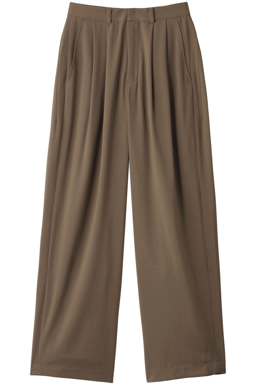 CLANE｜BASIC TUCK PANTS /パンツ/ブラウン の通販｜ELLESHOP・(エル・ショップ)