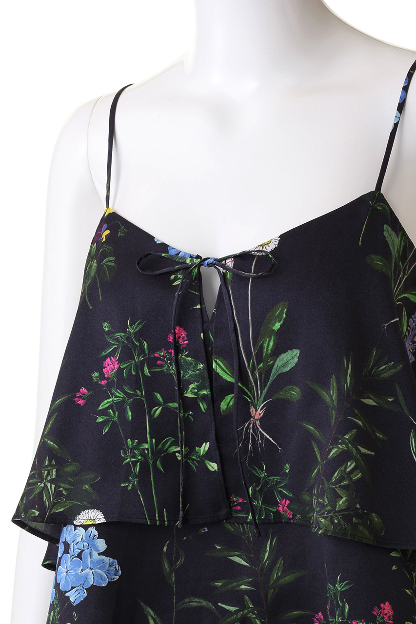 TICCA(ティッカ)｜2wayフラワープリントビスチェ/ネイビー の通販｜ELLESHOP・(エル・ショップ)