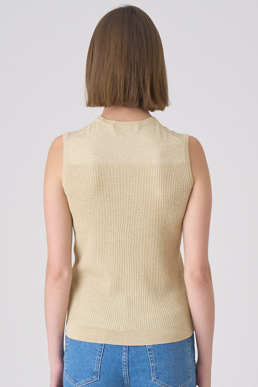 ANAYI(アナイ)｜【予約販売】LUREXノースリーブ プルオーバー/ゴールド の通販｜ELLESHOP・(エル・ショップ)