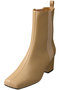 RIM.ARK(リムアーク)｜Square toe side gore boots/ブーツ/ベージュ の通販｜ELLESHOP・(エル・ショップ)