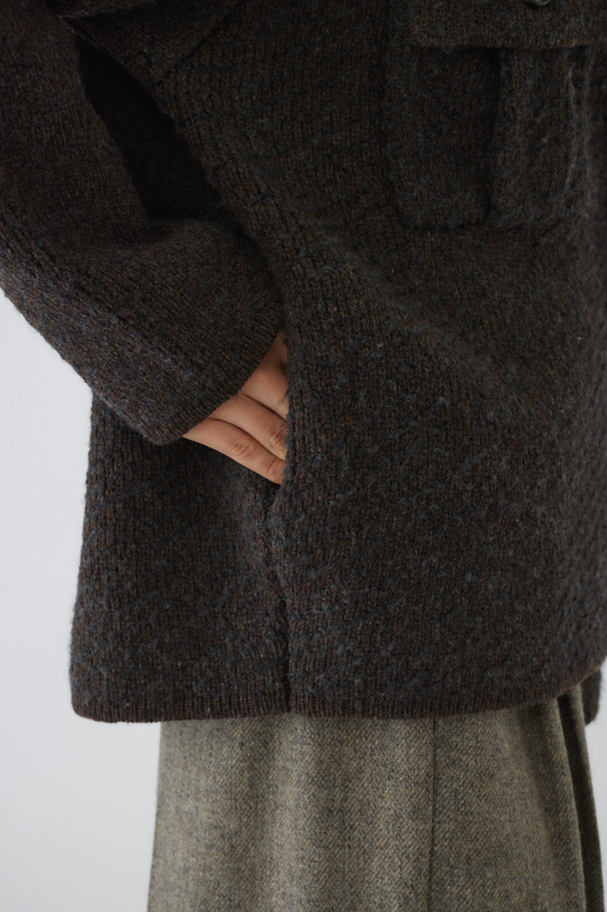 RIM.ARK(リムアーク)|Knit blouson/ブルゾン/ブラウン の通販 RIM.ARK(リムアーク)|Knit blouson/ブルゾン/ブラウン の通販