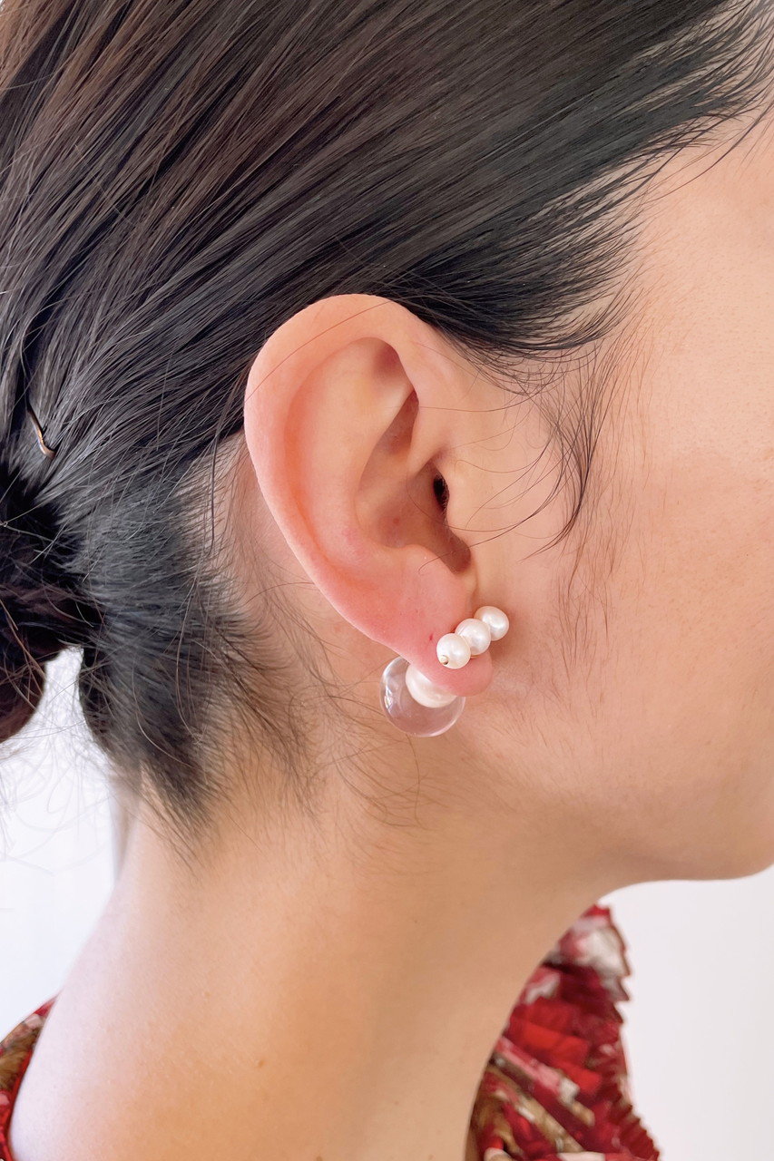 CORCOVADO(コルコバード)｜【orgablanca】BABI3 clear W ピアス/シルバー の通販｜ELLESHOP・(エル ...