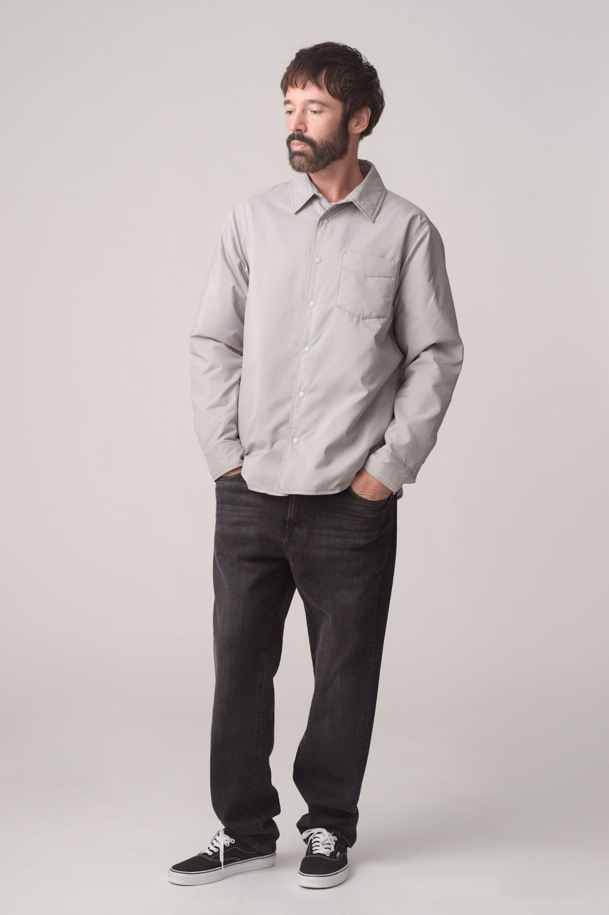 OUTERKNOWN(アウターノウン)｜【MEN】THE ORIGIN SHACKET シャツジャケット/ライトグレー の通販｜ELLESHOP・(エル・ショップ)