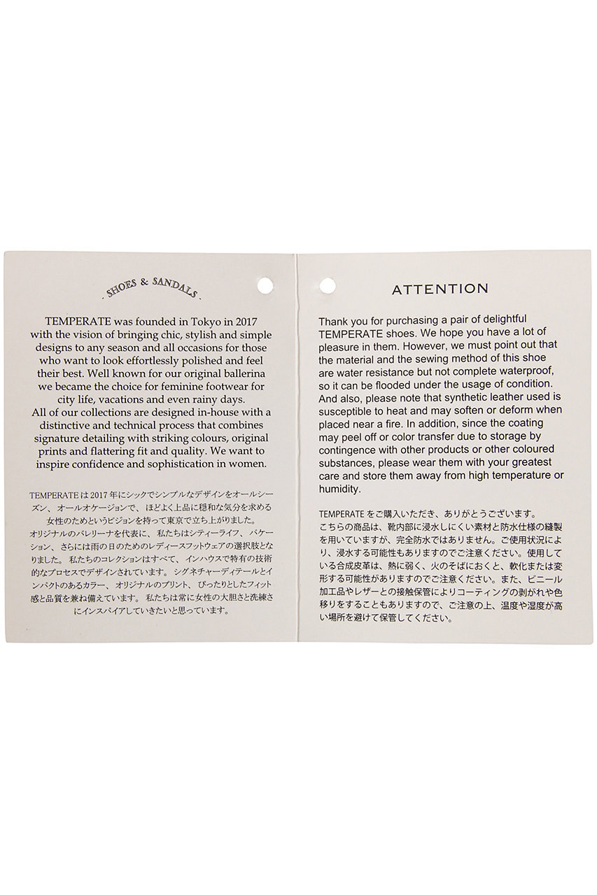 TEMPERATE(テンパレイト)｜DECO フラットベルトリボン ローファー(レイン対応)/BLACK の通販｜ELLESHOP・(エル・ショップ)