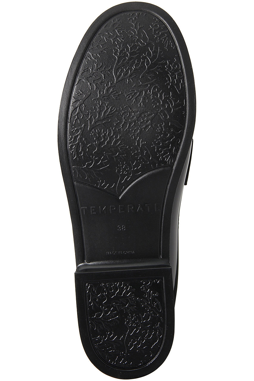 TEMPERATE(テンパレイト)｜GLEN ゴールドバックルベルト ローファー(レイン対応)/BLACK の通販｜ELLESHOP・(エル・ショップ)