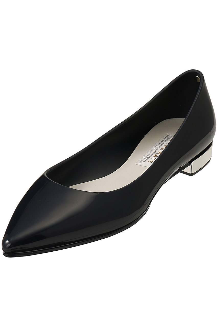 TEMPERATE(テンパレイト)｜STELLA シルバーヒール ポインテッドパンプス(レイン対応)/BLACK の通販｜ELLESHOP・(エル・ショップ)