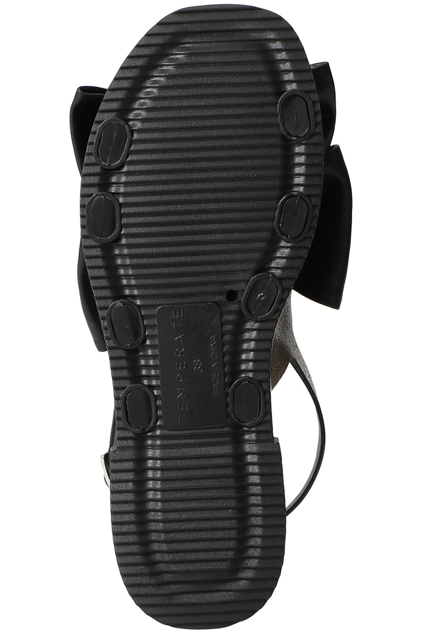 TEMPERATE(テンパレイト)｜PAMERA ダブルリボンサンダル(レイン対応)/ブラック の通販｜ELLESHOP・(エル・ショップ)