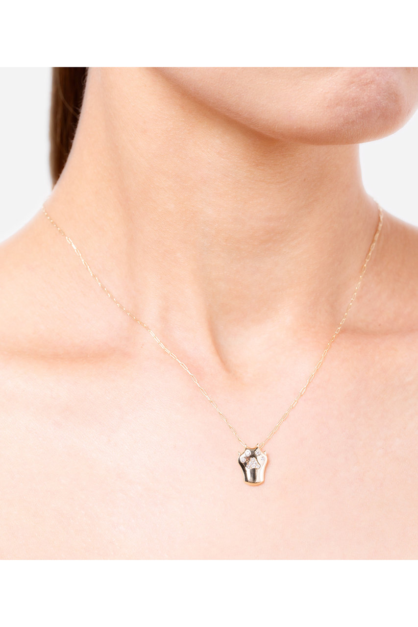 ALLNIQUE(オールニーク)｜【Playful Moko Kobayashi】Paw pad ダイヤモンド チャーム/イエローゴールド の ...