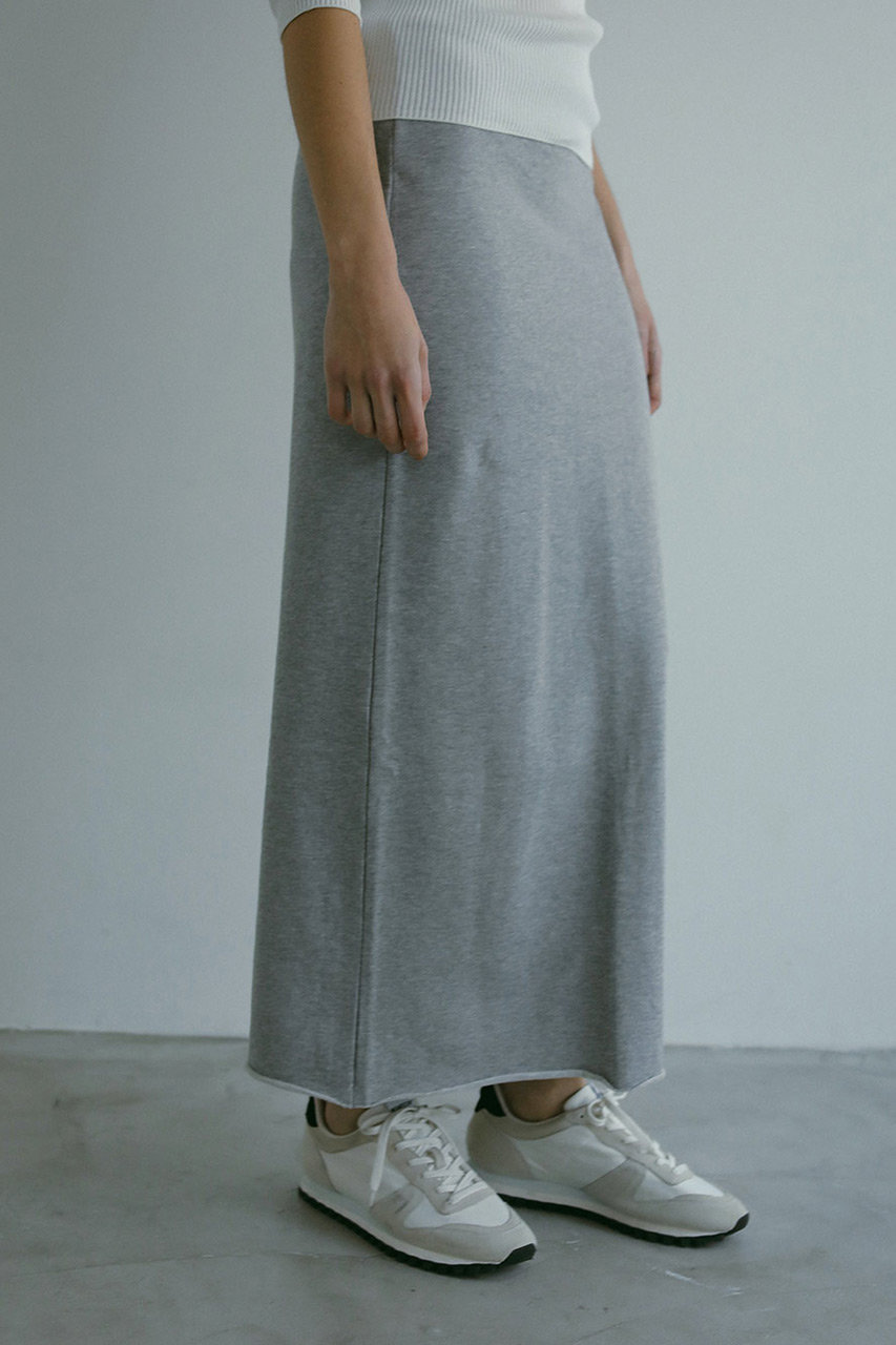 HER.(ハー)｜【3/27 12:00販売開始】カット裏毛ストレートスカート/グレー の通販｜ELLESHOP・(エル・ショップ)