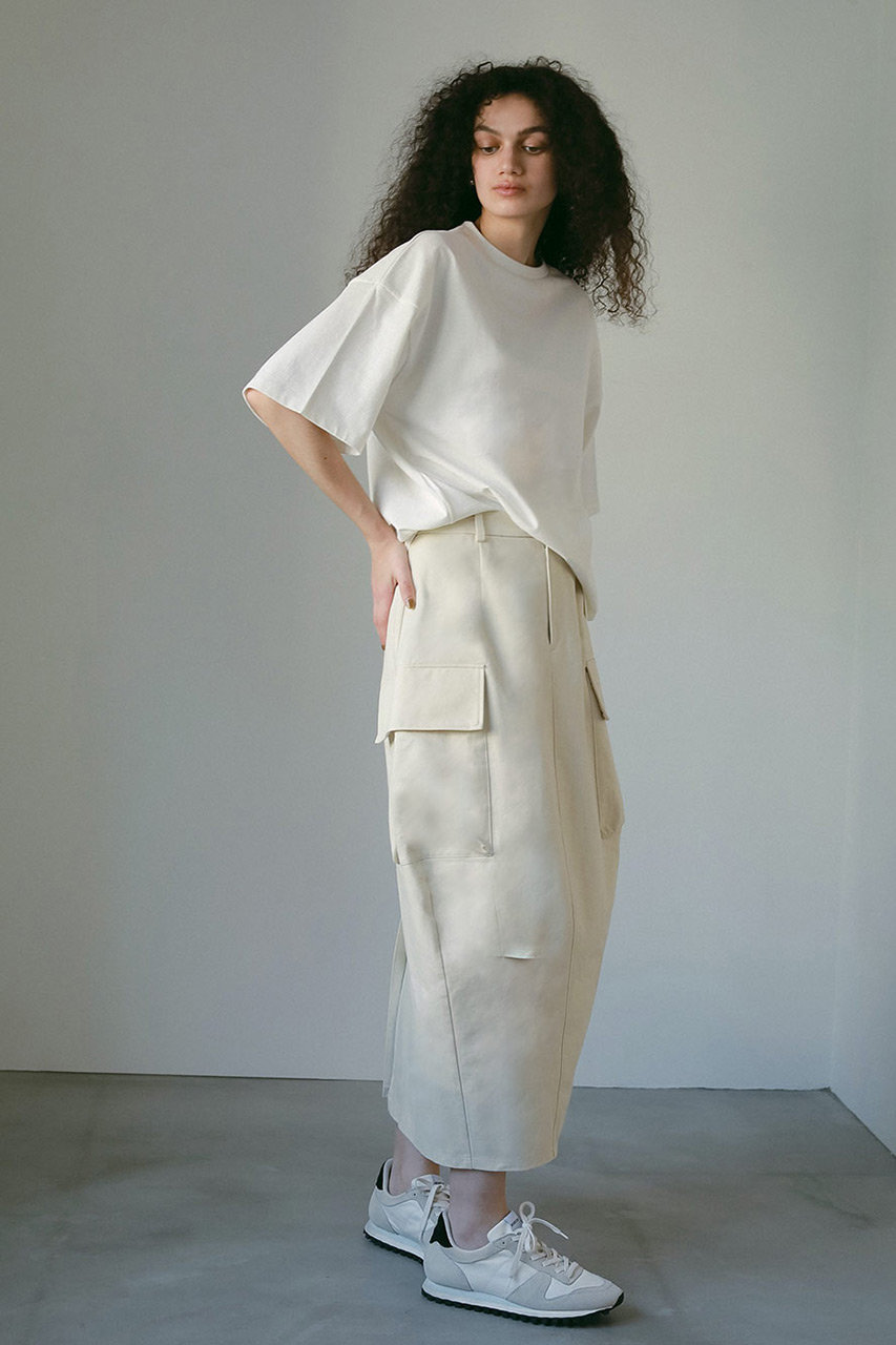 HER.(ハー)｜【4/3 12:00販売開始】ワークカーブスカ―ト/オフホワイト の通販｜ELLESHOP・(エル・ショップ)