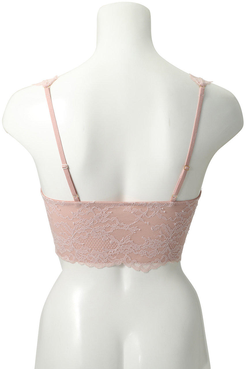 Yue(ユエ)｜リバーレース ノンワイヤーブラ（E65～）/ピンクベージュ の通販｜ELLESHOP・(エル・ショップ)